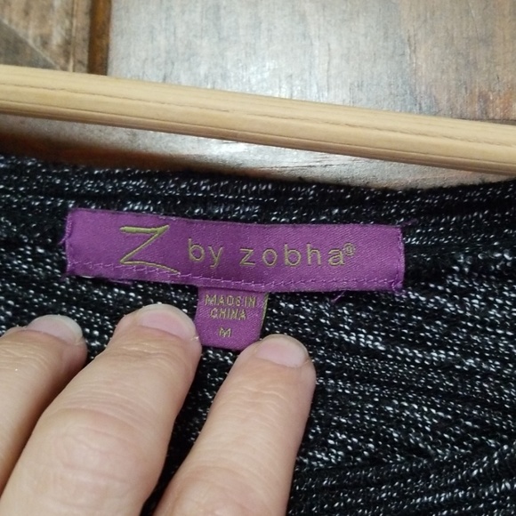 Zobha | Tops | Z By Zobha Black And White Ombre Blouse Size M | Poshmark